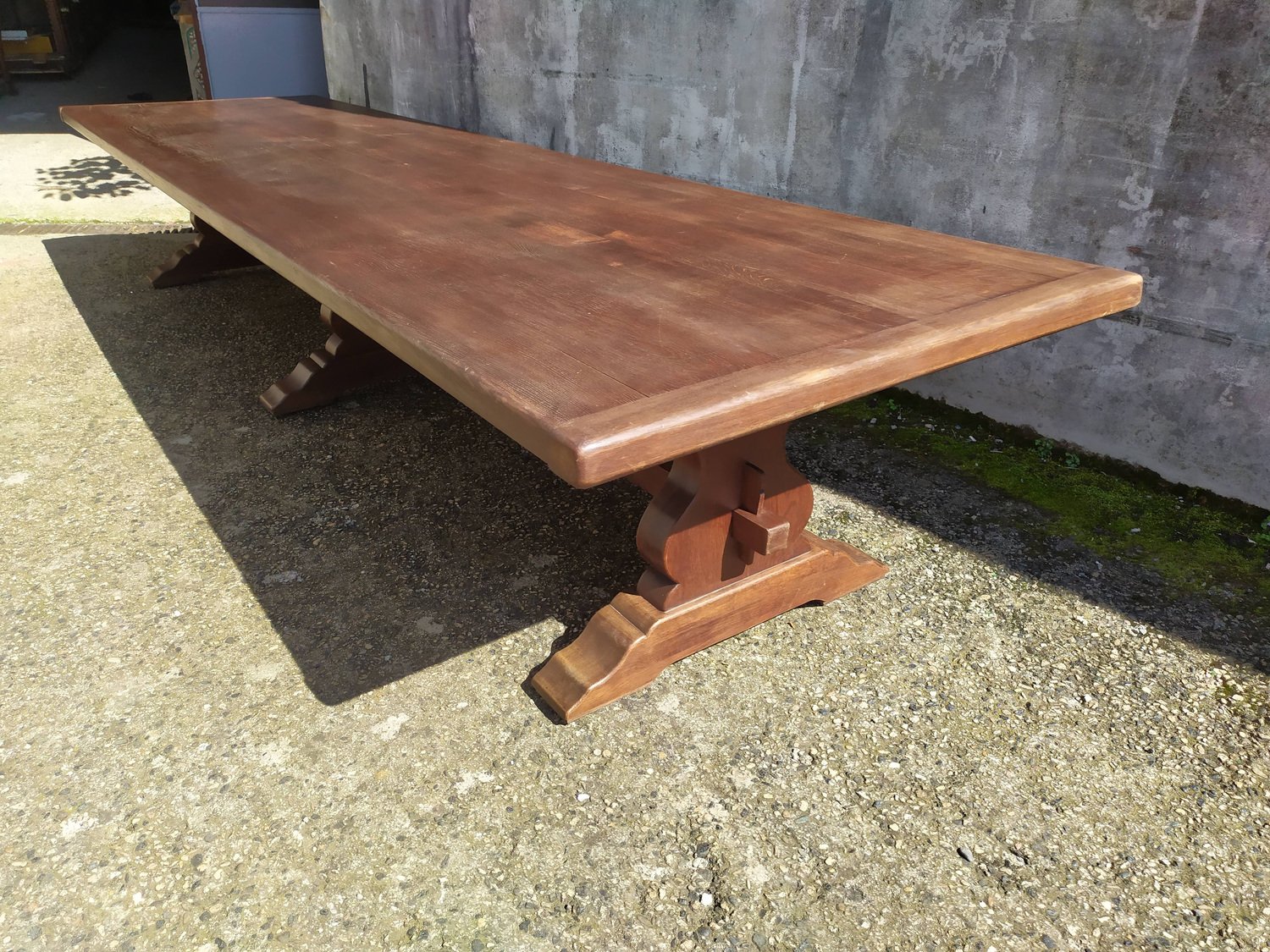 Large Monastery Oak Table, 1950s for sale at Pamono