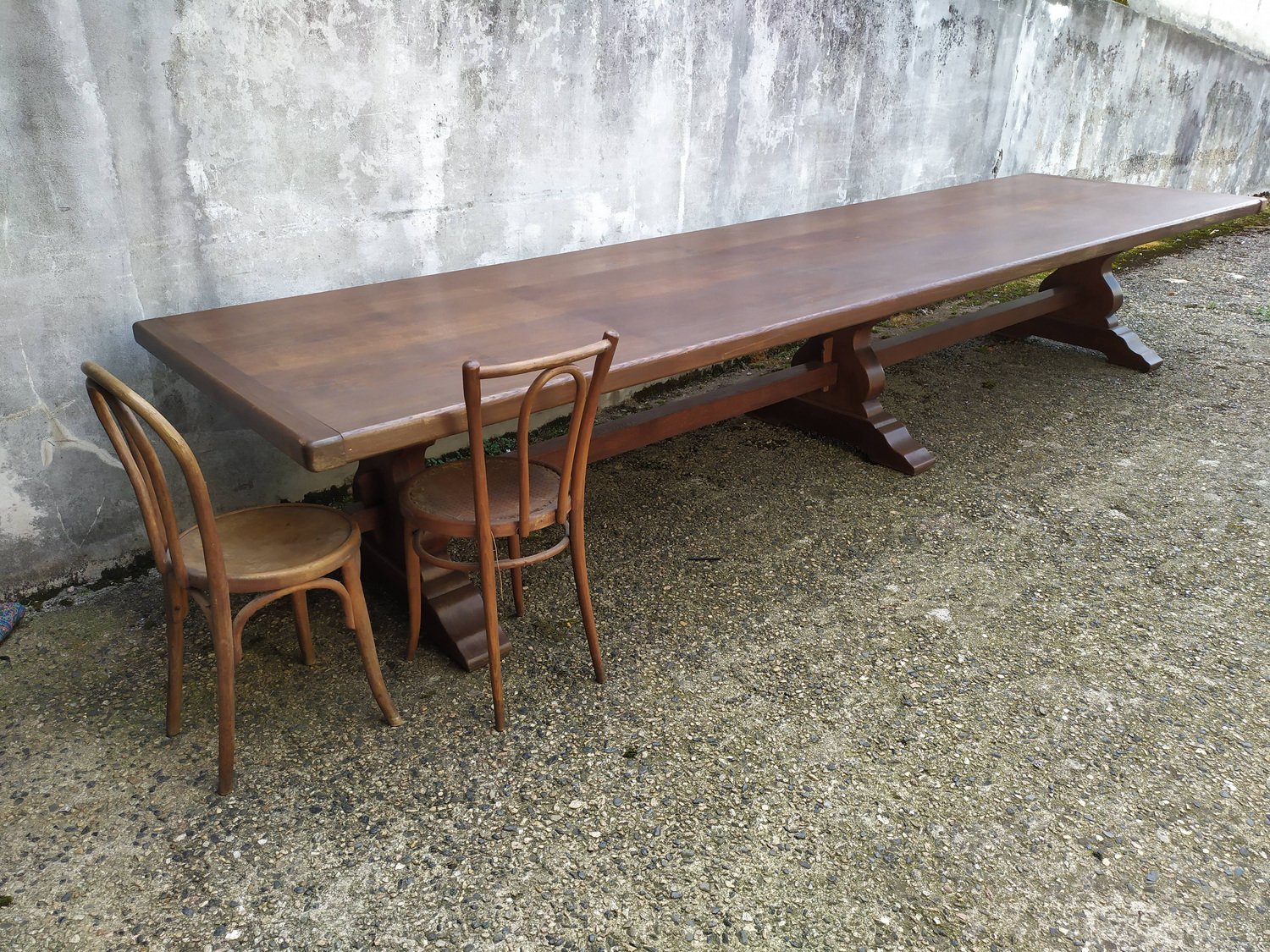 Large Monastery Oak Table, 1950s for sale at Pamono