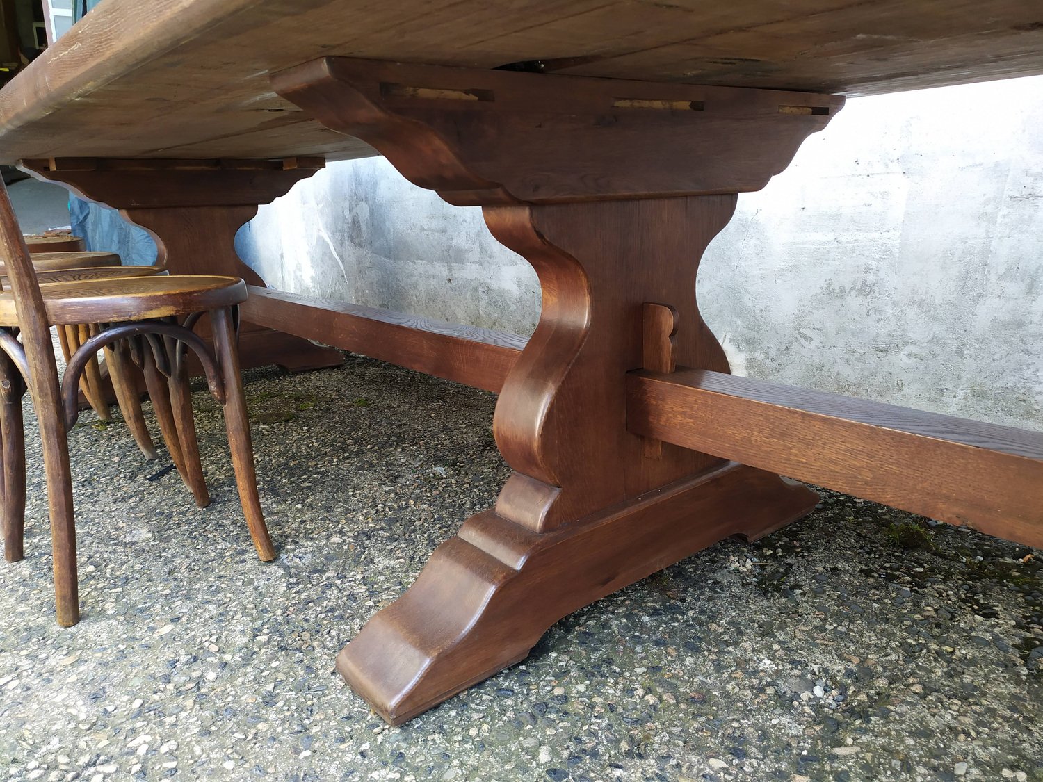 Large Monastery Oak Table, 1950s for sale at Pamono