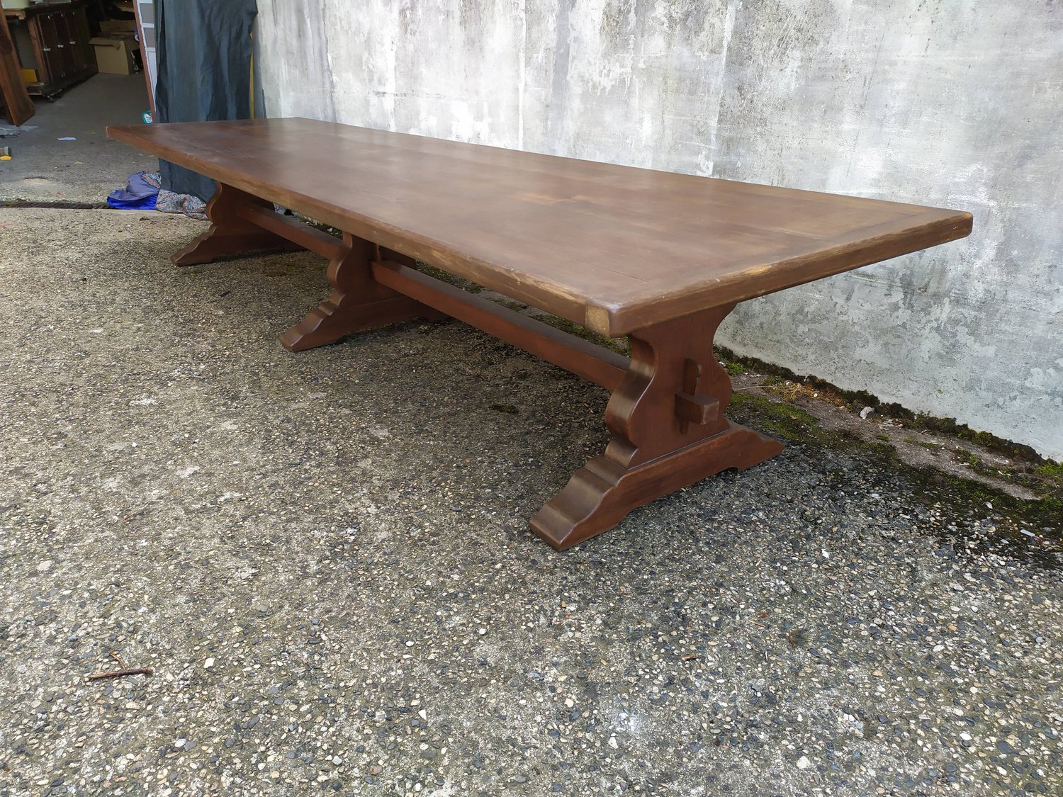 Large Monastery Oak Table, 1950s for sale at Pamono