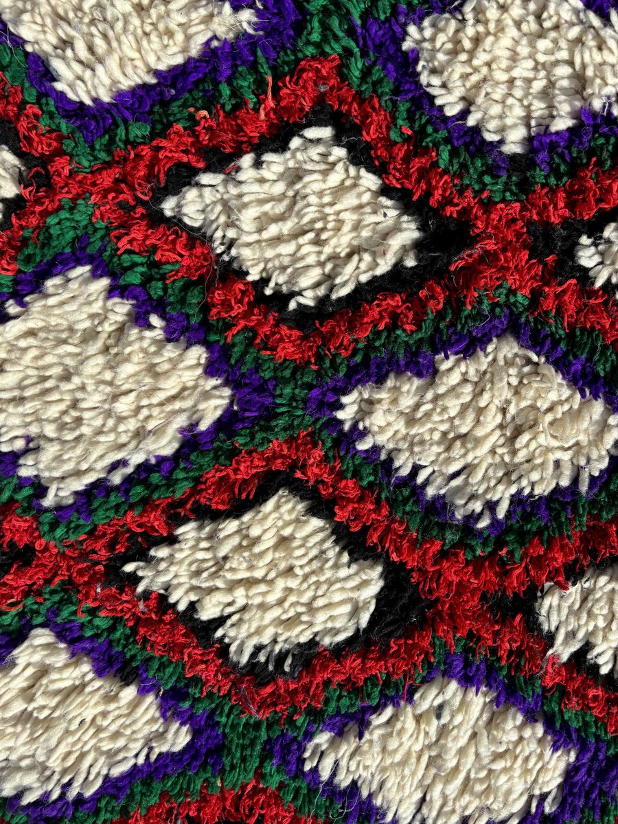 Vintage Berber Rug with Bold Geometric Patterns, 2010s for sale at Pamono