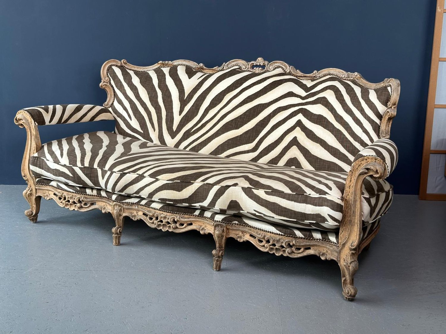 Vintage Zebra Printed Couch from Ralph Lauren for sale at Pamono