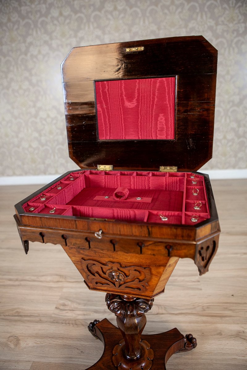 19th Century Sewing Table in Rosewood for sale at Pamono