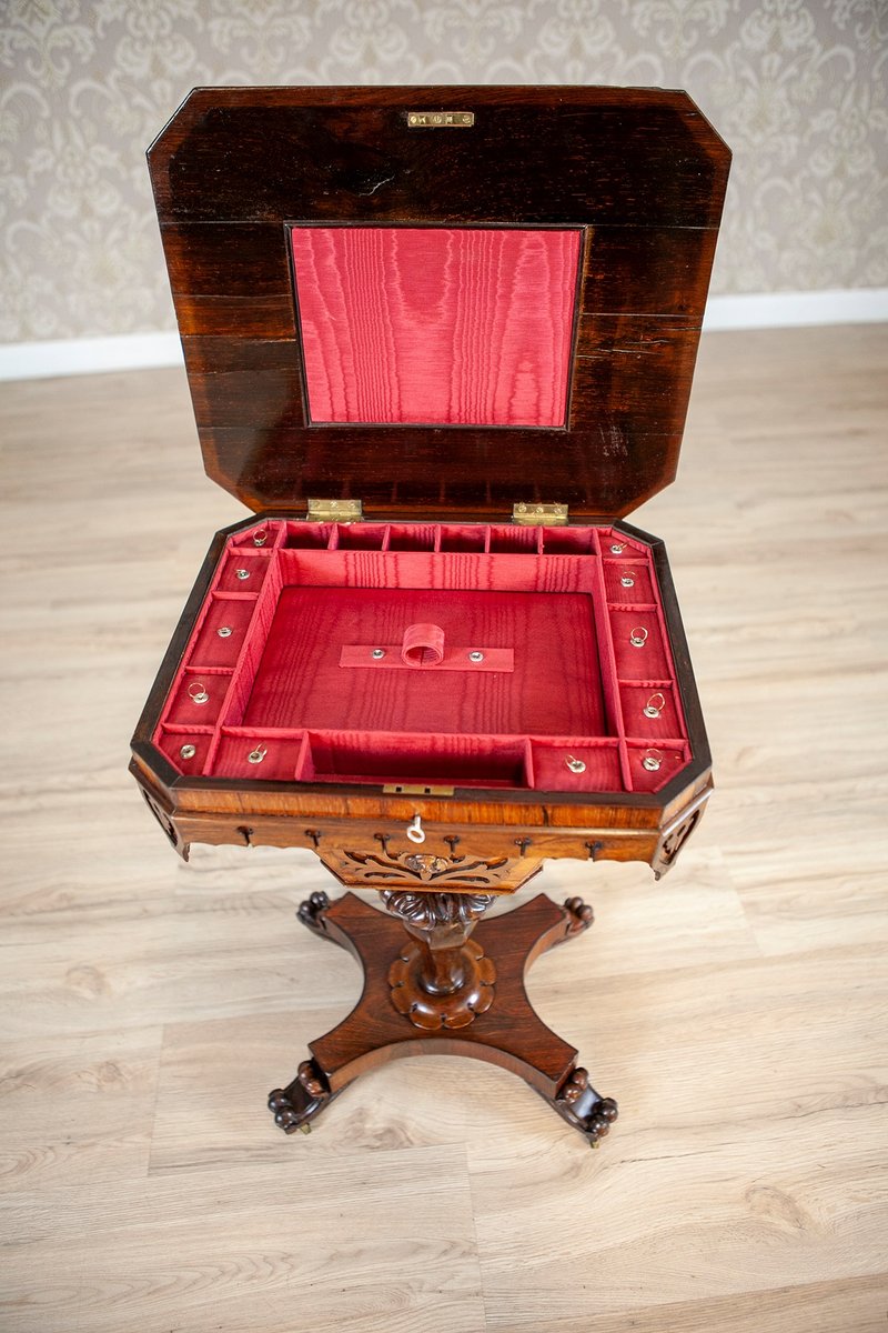 19th Century Sewing Table in Rosewood for sale at Pamono