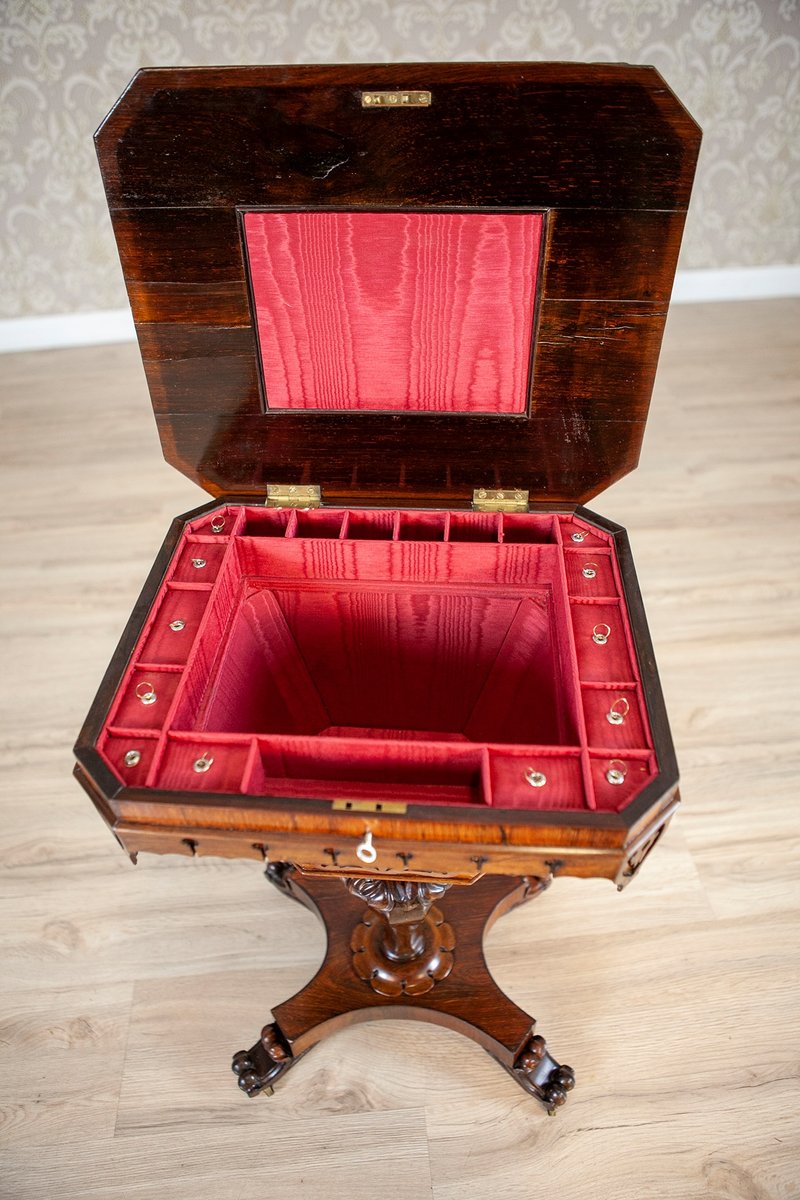 19th Century Sewing Table in Rosewood for sale at Pamono