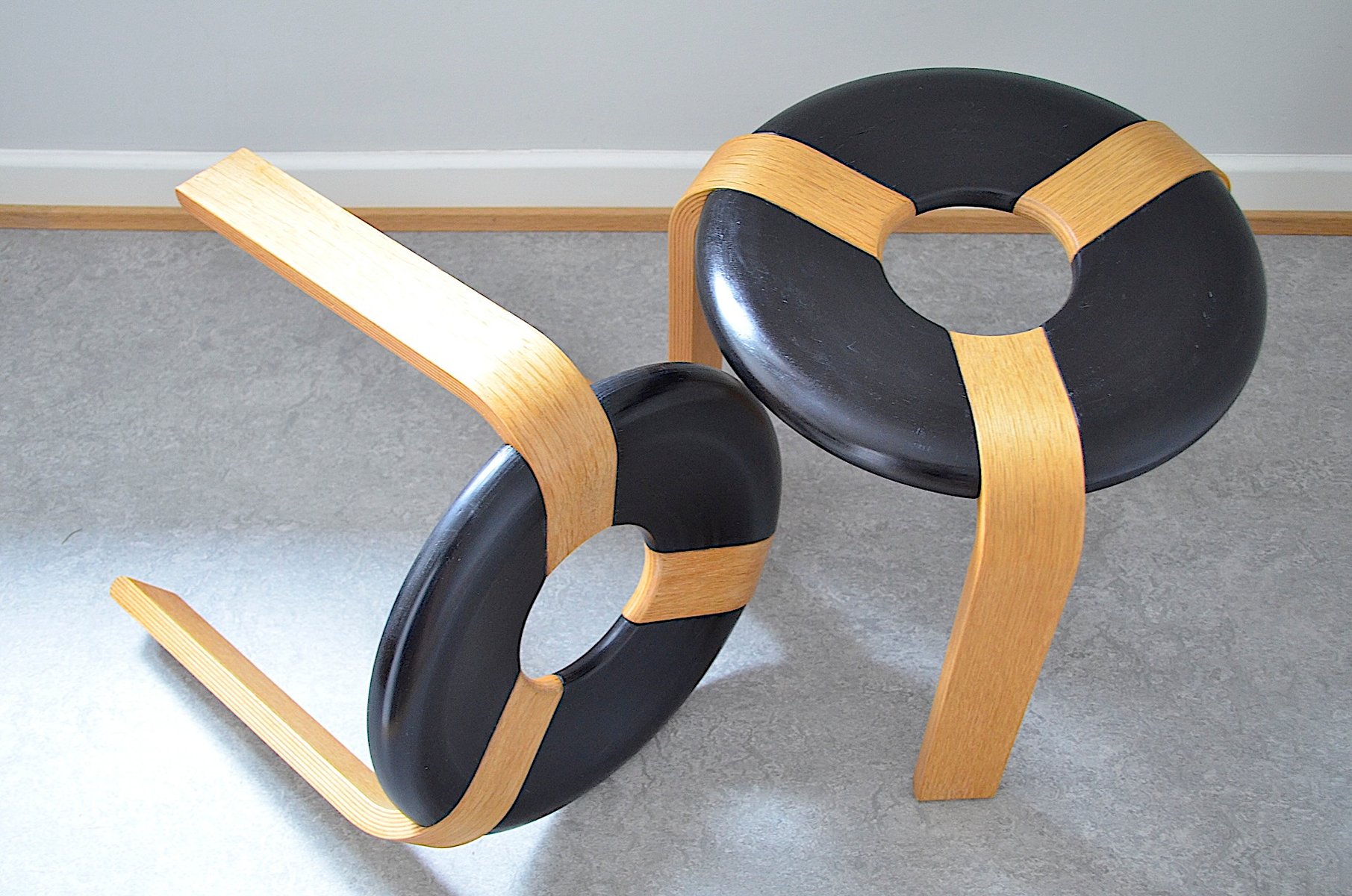 Danish Stool Mod. Donut by Magnus Olsen for Darup for sale at Pamono