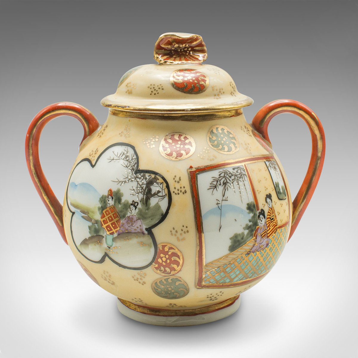 Antique Japanese Geisha Tea Set in Ceramic, 1920s, Set of 11 for sale ...