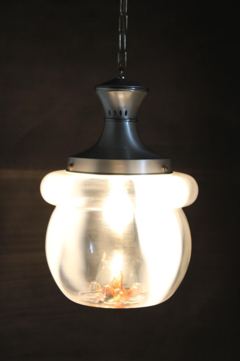 Glass Murano Pendant Light, Italy, 1970s for sale at Pamono