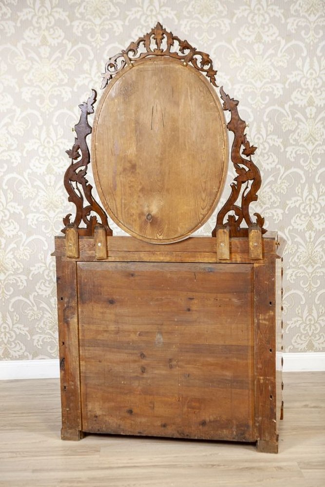 Antique Louis Philippe Vanity Table in Walnut, 1890s for sale at Pamono