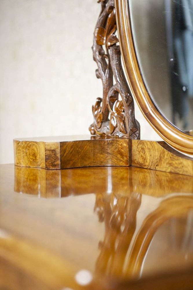Antique Louis Philippe Vanity Table in Walnut, 1890s for sale at Pamono
