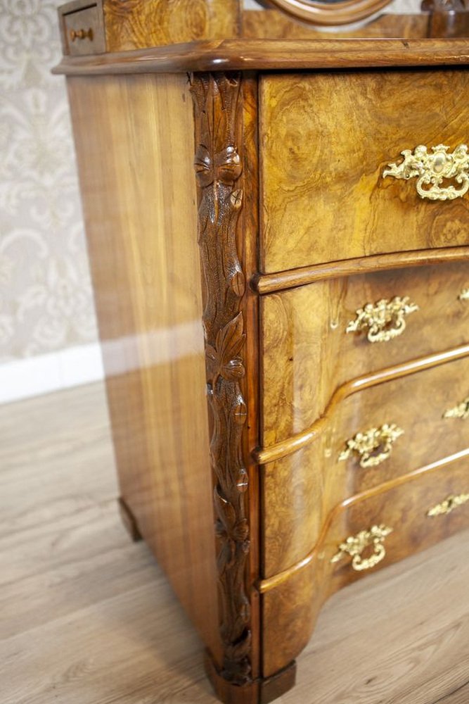 Antique Louis Philippe Vanity Table in Walnut, 1890s for sale at Pamono