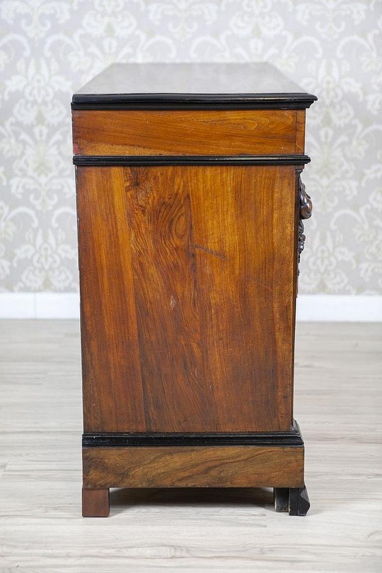 Antique Commode in Veneered Walnut, 1890s for sale at Pamono