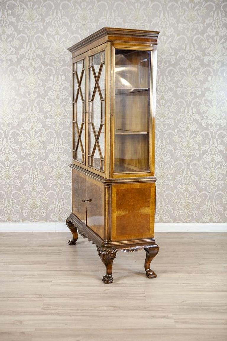 Chippendale Mahogany Wood & Veneer Display Cabinet, 1930s for sale at ...