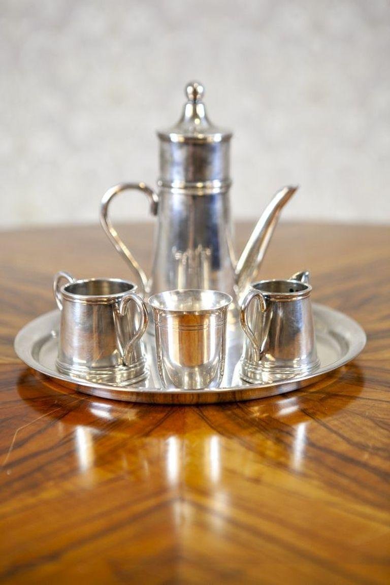 Silver Plated Sola Coffee Set, 1920s, Set of 5 for sale at Pamono