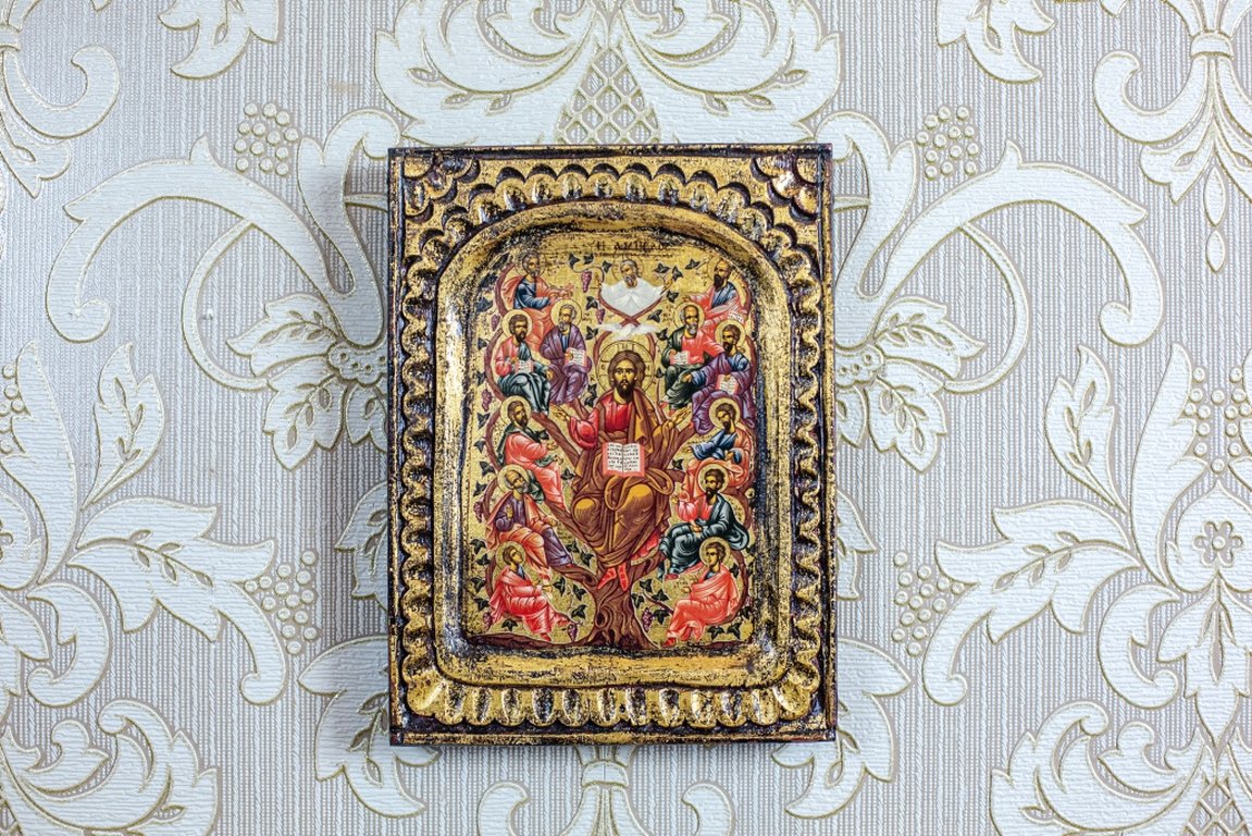 20th Century Icon of Jesus and the Twelve Apostles, 1890s for sale at ...