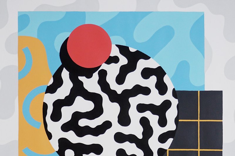 Borneo, Geometric Shapes, 2024, Acrylic on Watercolor Paper for sale at ...