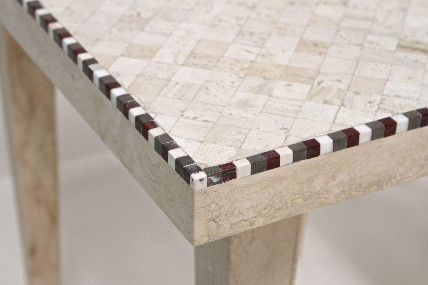 20th Century Italian Travertine Stone Side Tables, Italy, 1980s, Set of ...