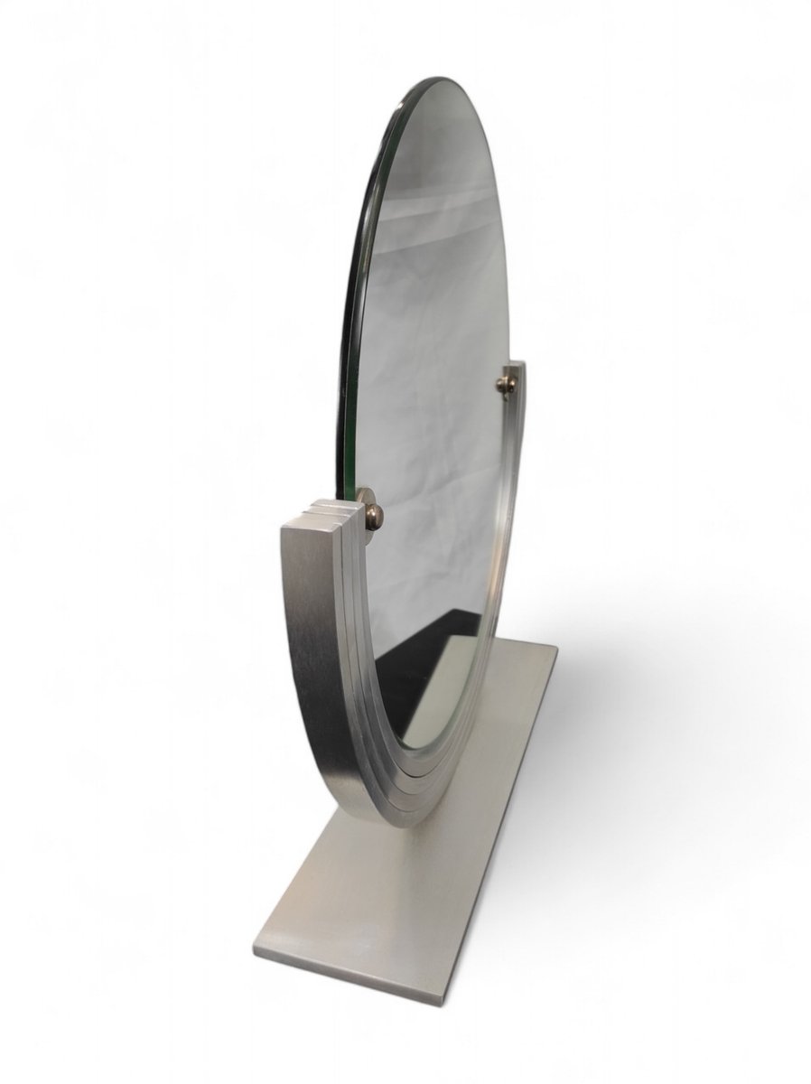 Double Round Revolving Mirror, 1975 for sale at Pamono