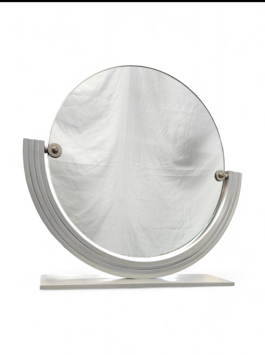 Double Round Revolving Mirror, 1975 for sale at Pamono