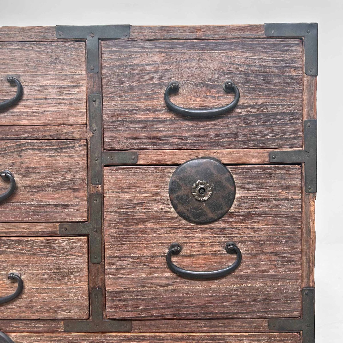 Traditional Japanese Tansu Storage Cabinet, 1890s for sale at Pamono