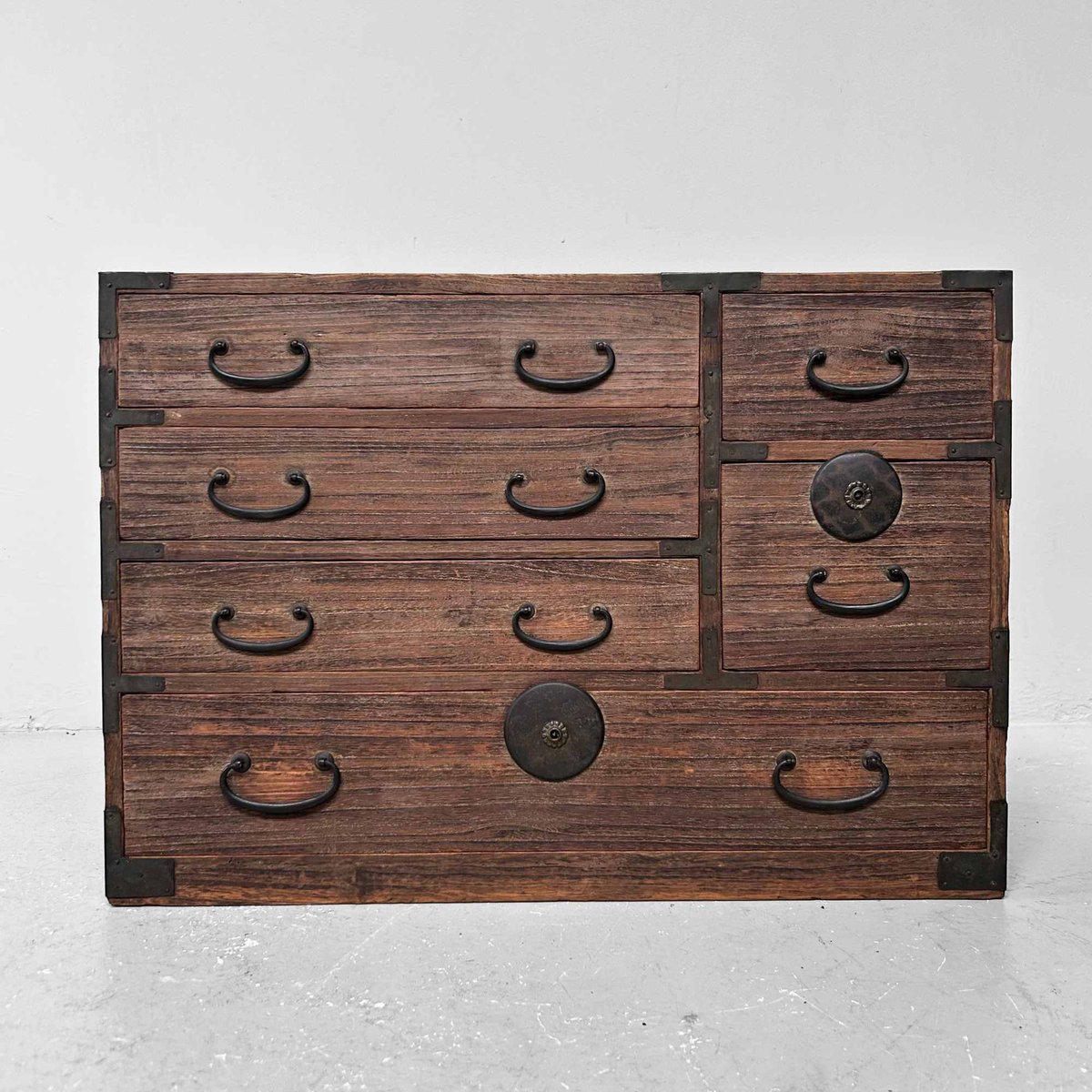 Traditional Japanese Tansu Storage Cabinet, 1890s for sale at Pamono