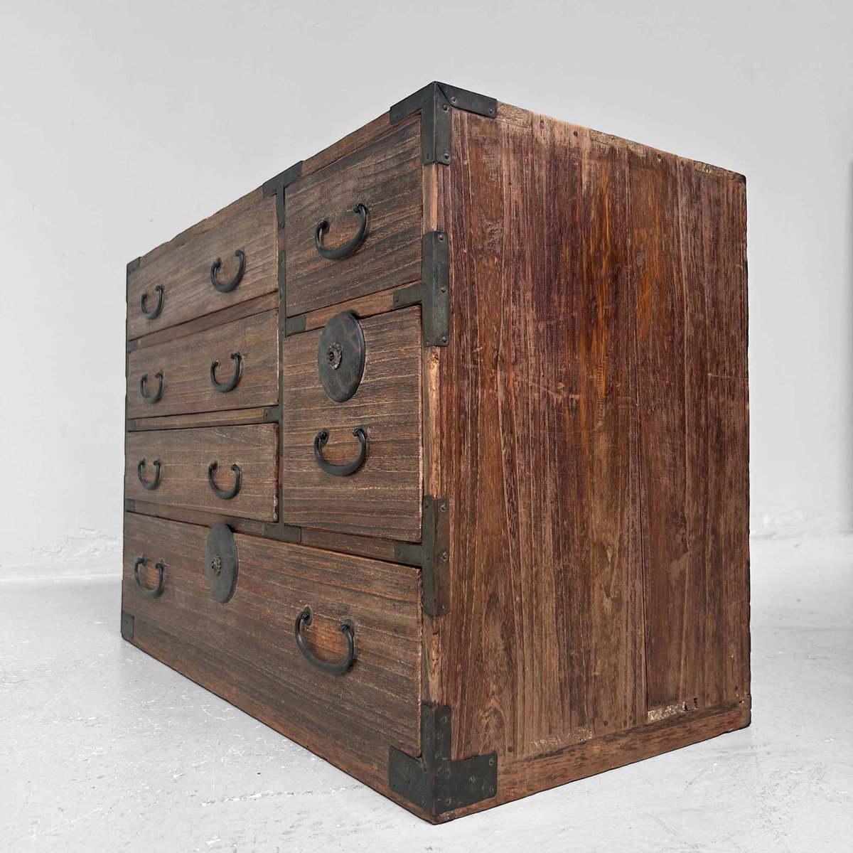 Traditional Japanese Tansu Storage Cabinet, 1890s for sale at Pamono