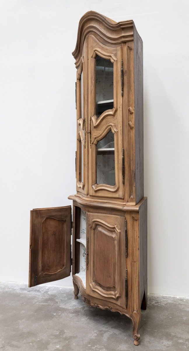 Handcrafted Walnut Corner Unit, 1950s for sale at Pamono