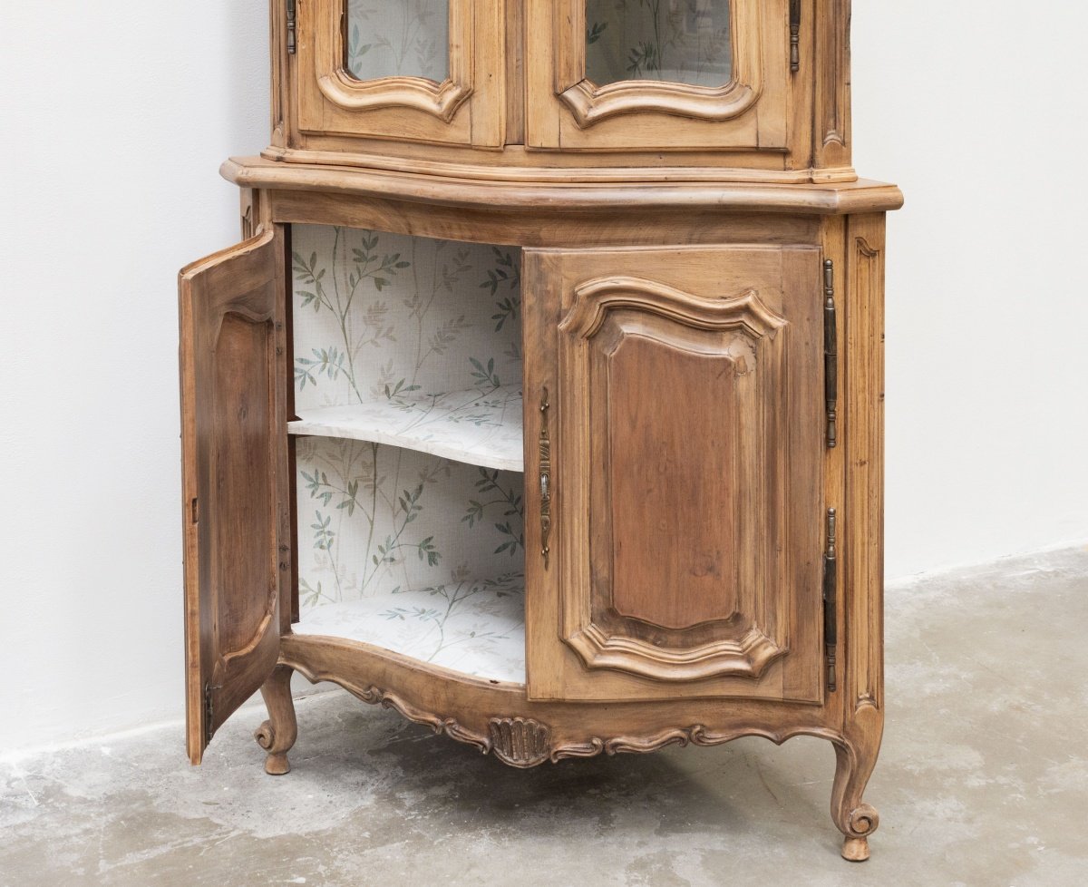 Handcrafted Walnut Corner Unit, 1950s for sale at Pamono