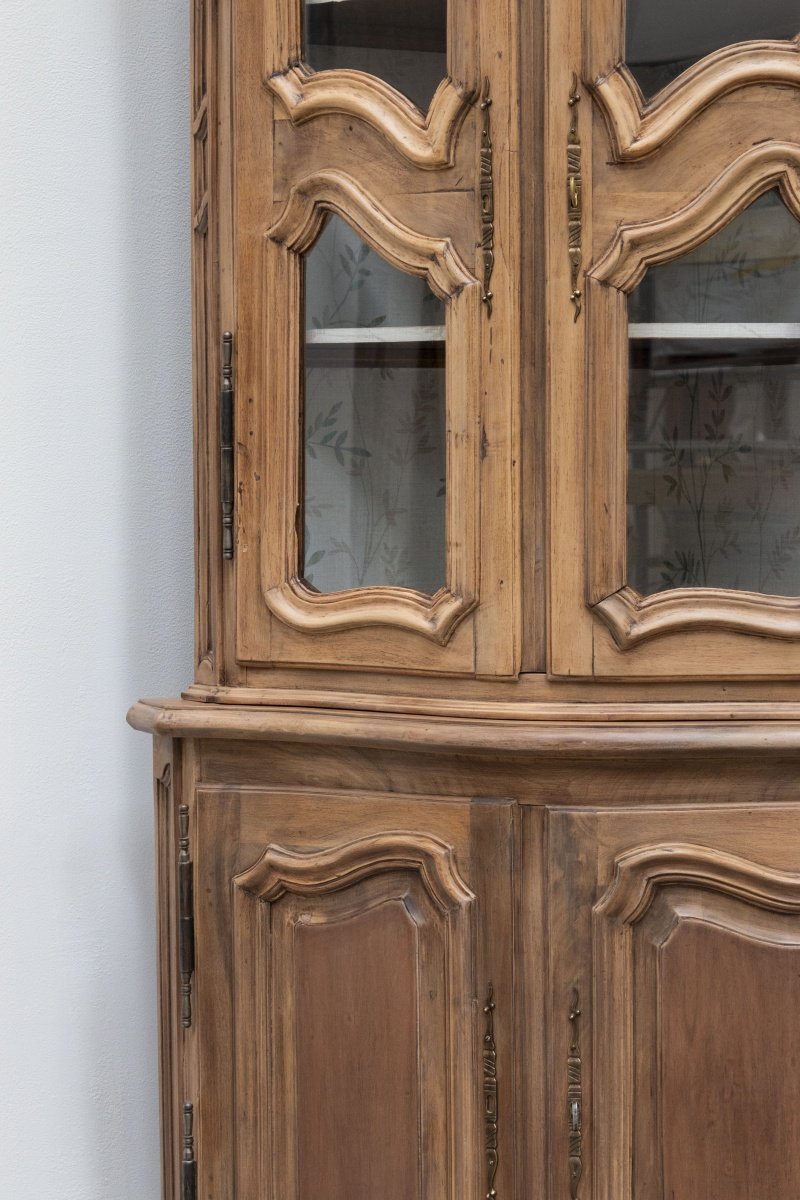 Handcrafted Walnut Corner Unit, 1950s for sale at Pamono