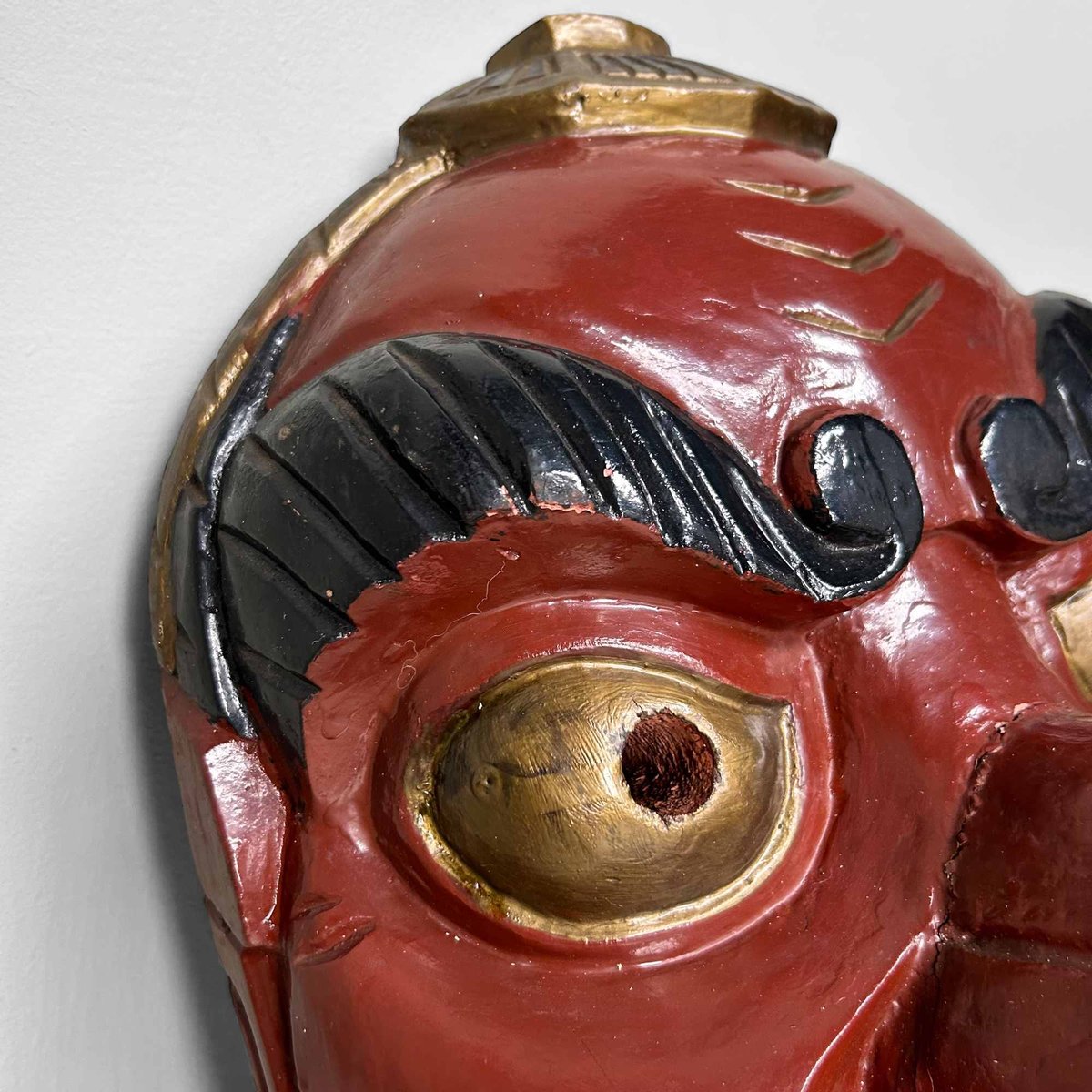 Traditional Wooden Tengu Mask, 1920s for sale at Pamono