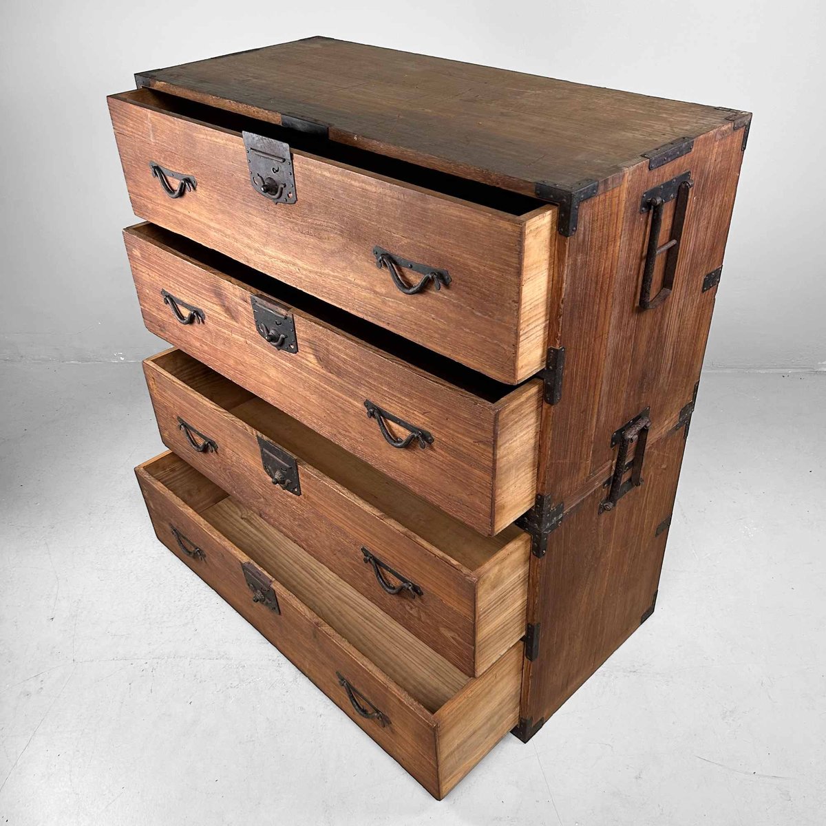 Meiji Traditional Japanese Kimono Tansu Chest of Drawers, 1890s for ...