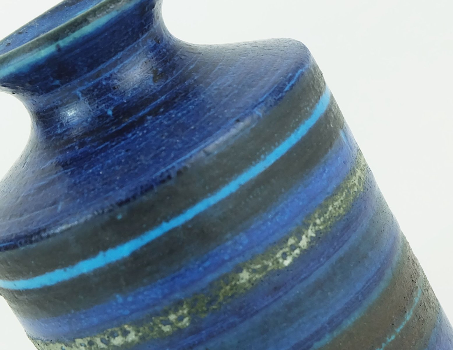 Mid-Century Vase Bruno Gambone Italian Studio Pottery Stripe Decor for ...