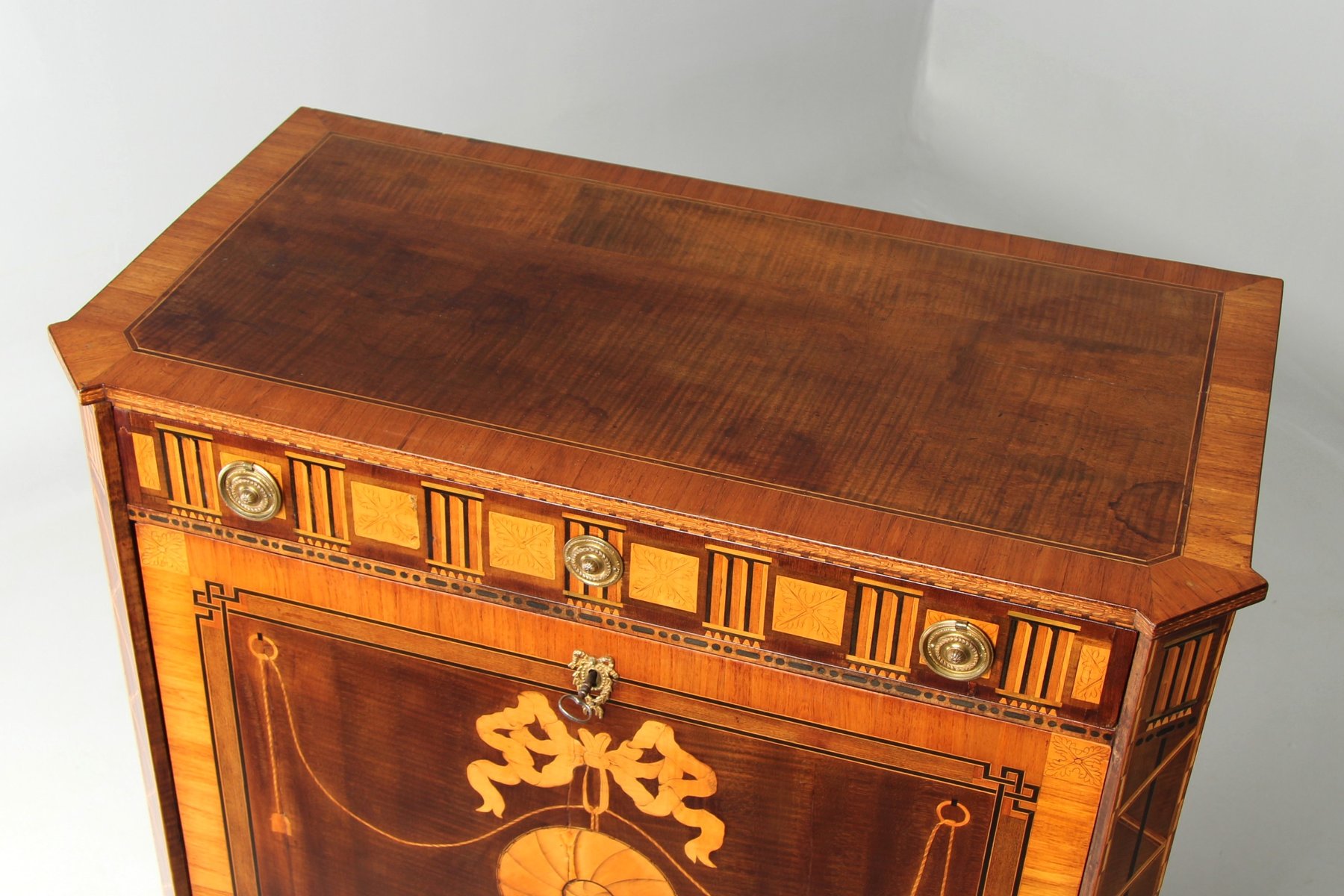 Louis XvI Secretary with Marquetry, 1790s for sale at Pamono