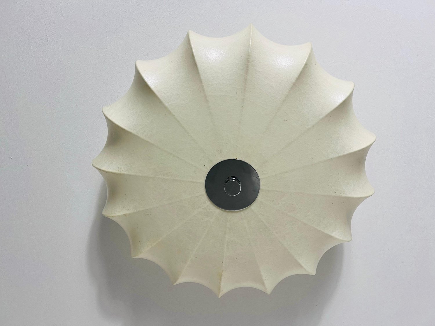 Mid-Century Modern Round Cocoon Flush Mount by Achille Castiglioni ...