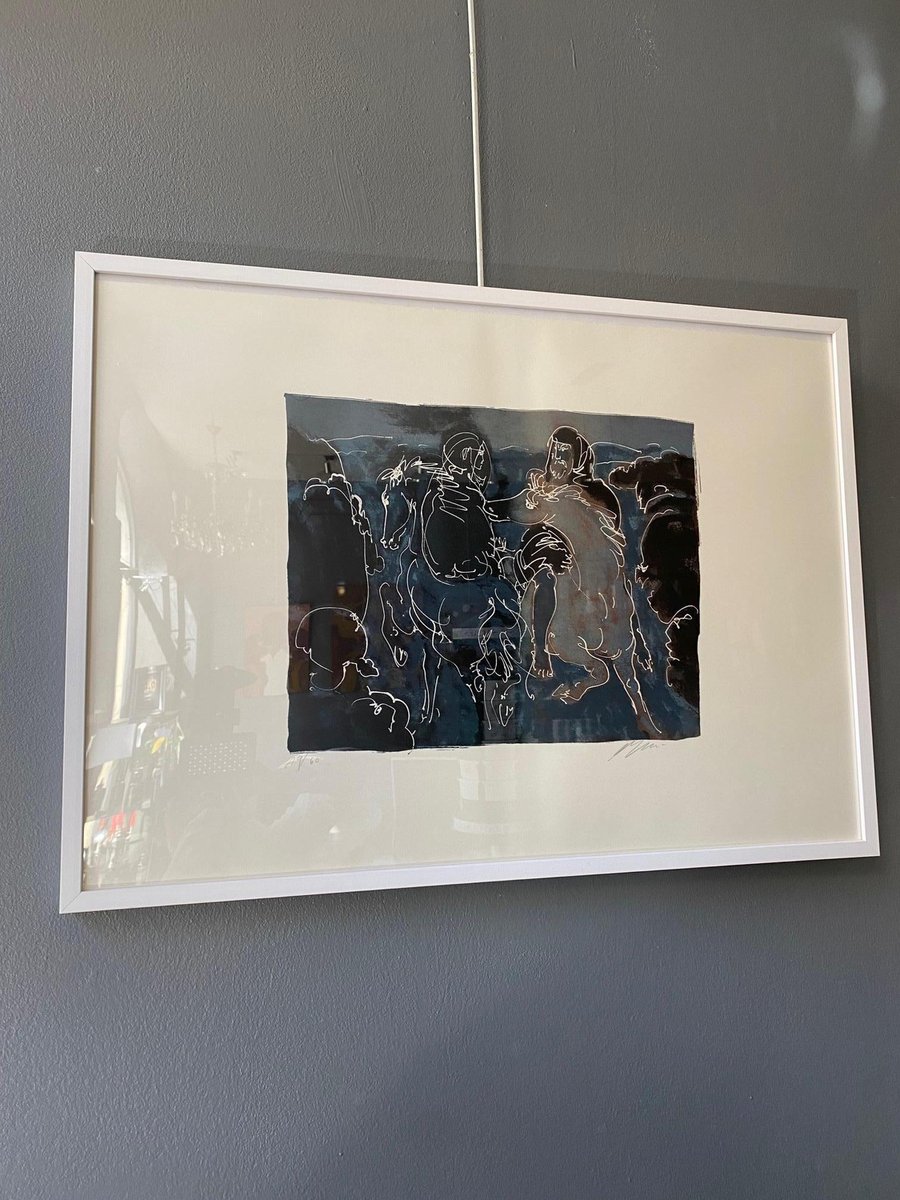 Hans Erni, Horses 2, 1960s, Lithograph for sale at Pamono