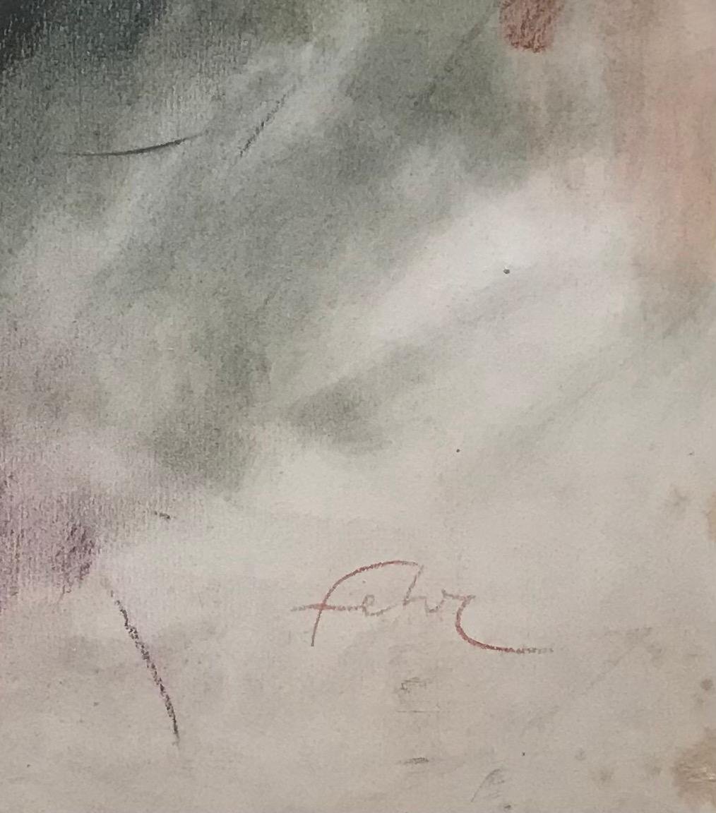 Henri Fehr, Nude Sketch, Pastel on Paper for sale at Pamono