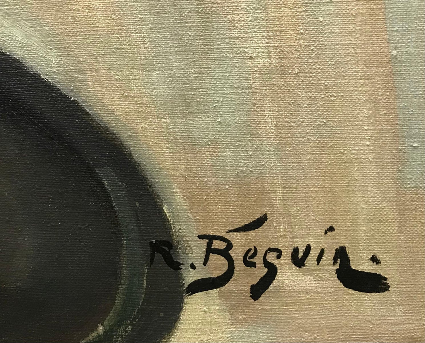 René Samuel Beguin, Bouquet, Oil on Canvas for sale at Pamono