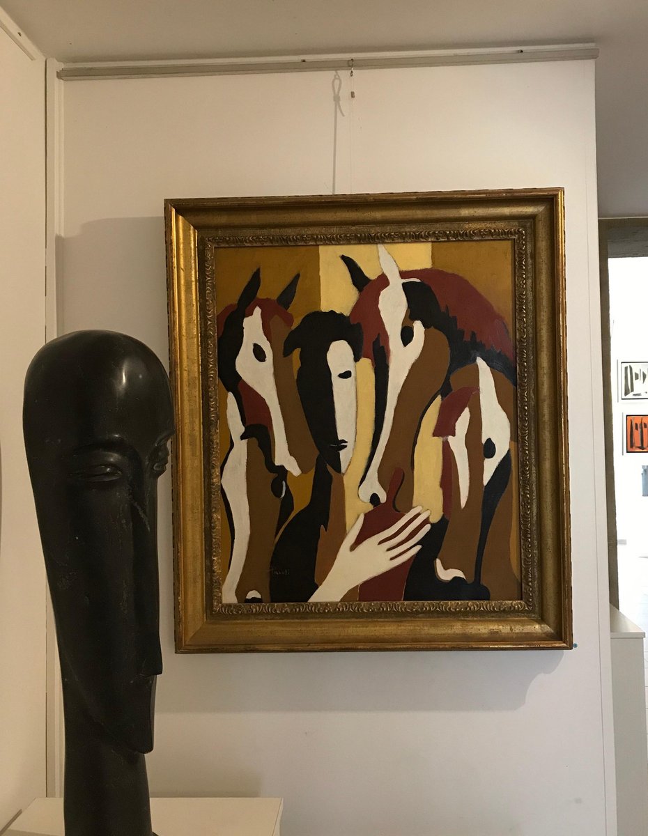 Gilbert Pauli, Complicity, 1998, Canvas Painting for sale at Pamono