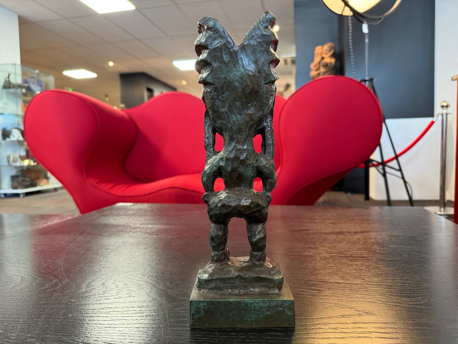 Joel Roux, Bronze Sculpture of a Tiki, Unique Work, 2000 for sale at Pamono