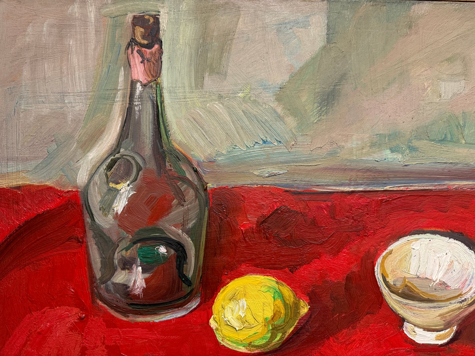 Raymond Legrand, Still Life with Lemon, Oil on Canvas for sale at Pamono