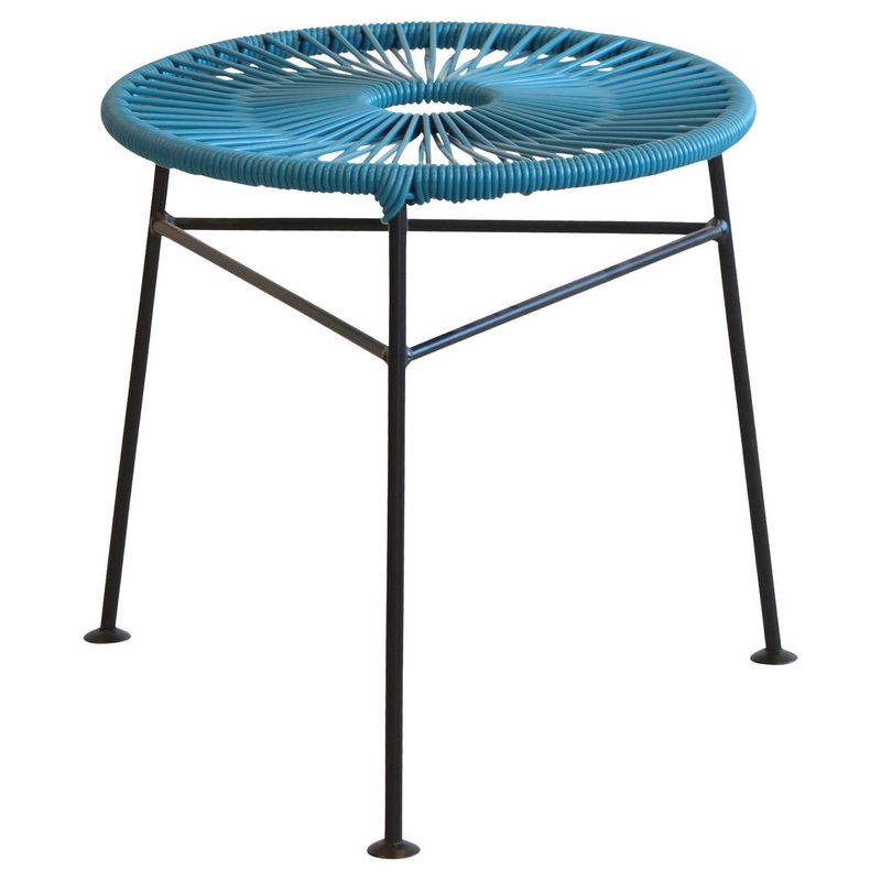 Petroleum Blue Centro Stool by OK Design for sale at Pamono