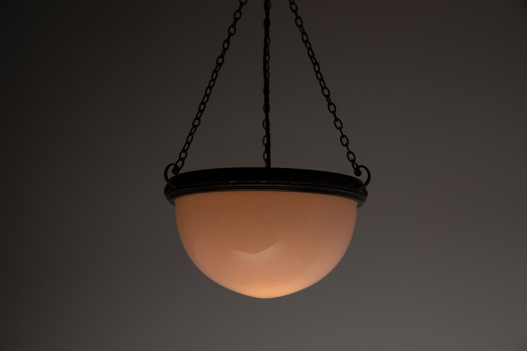 Art Deco Jefferson Moonstone Ceiling Light, 1920s for sale at Pamono