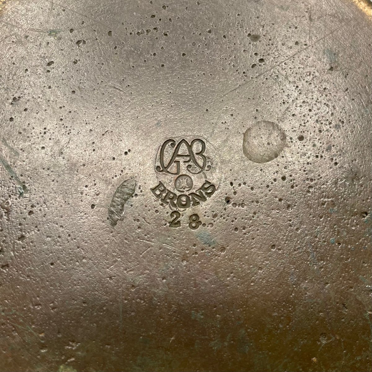 Bronze Vase by Just Andersen for Guldsmedsaktiebolaget, Sweden, 1930s ...