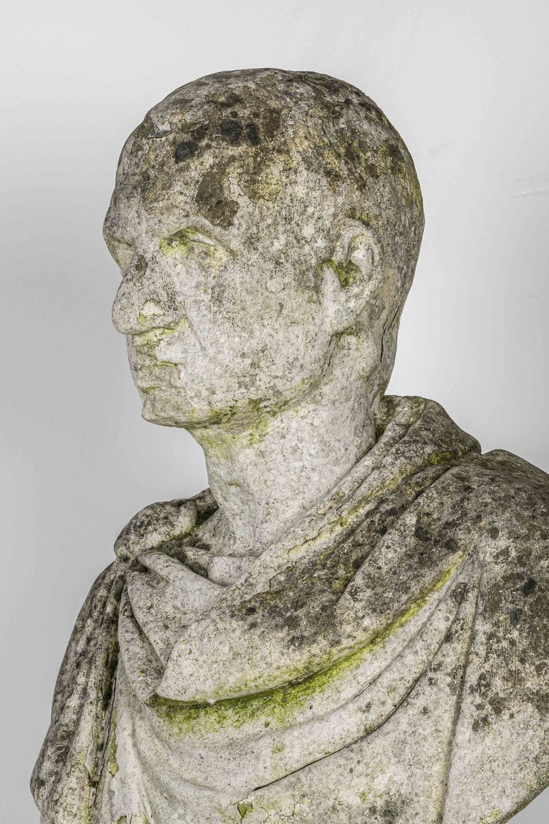 Bust of Julius Caesar, Early 20th Century, Cast Stone for sale at Pamono