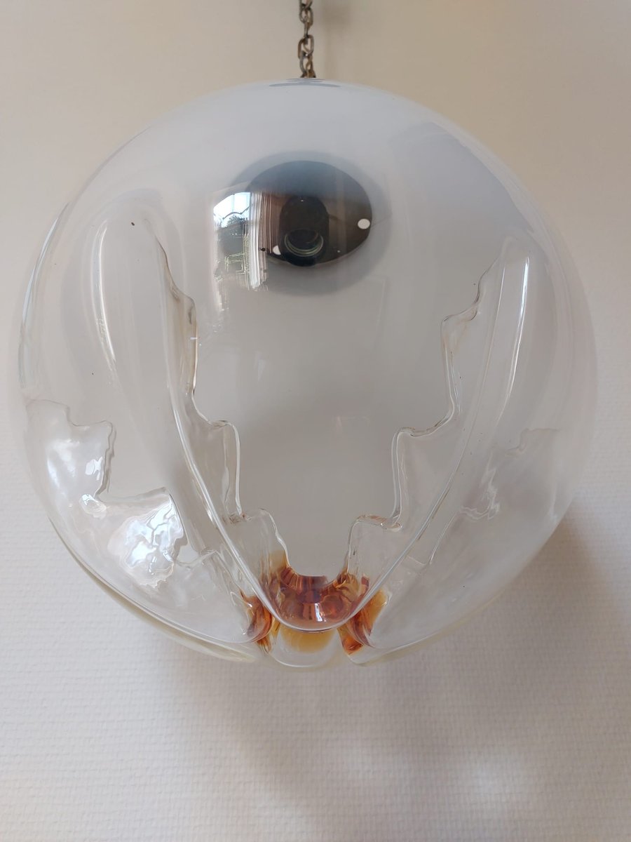 Mid-Century Italian Ball Pendant Light from AV Mazzega, 1970s for sale ...