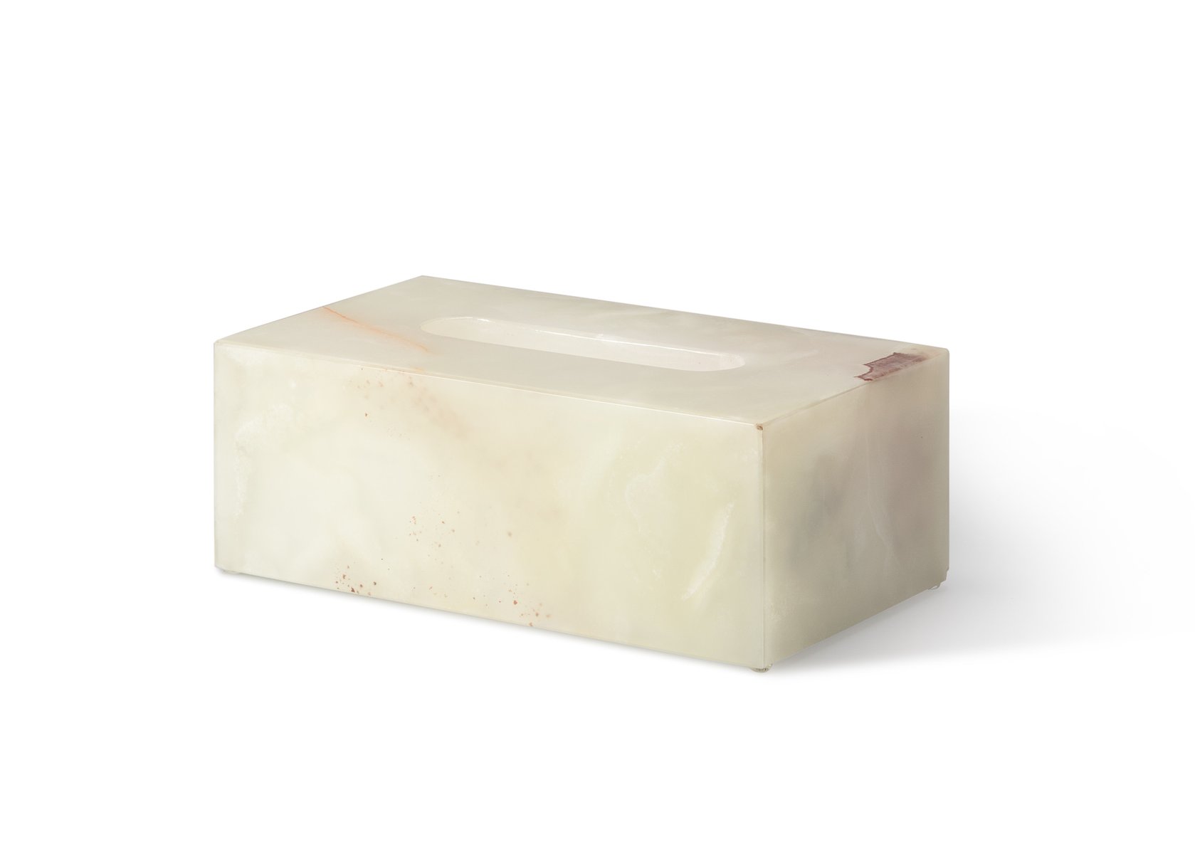Green Onyx Rectangular Tissue Box by Royal Bee Design for sale at Pamono
