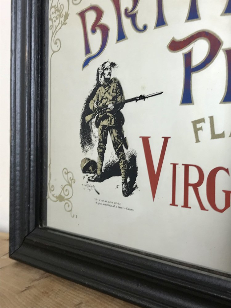 British Pluck Flaked Virginia Tobacco Cigarettes Advertising Mirror for ...