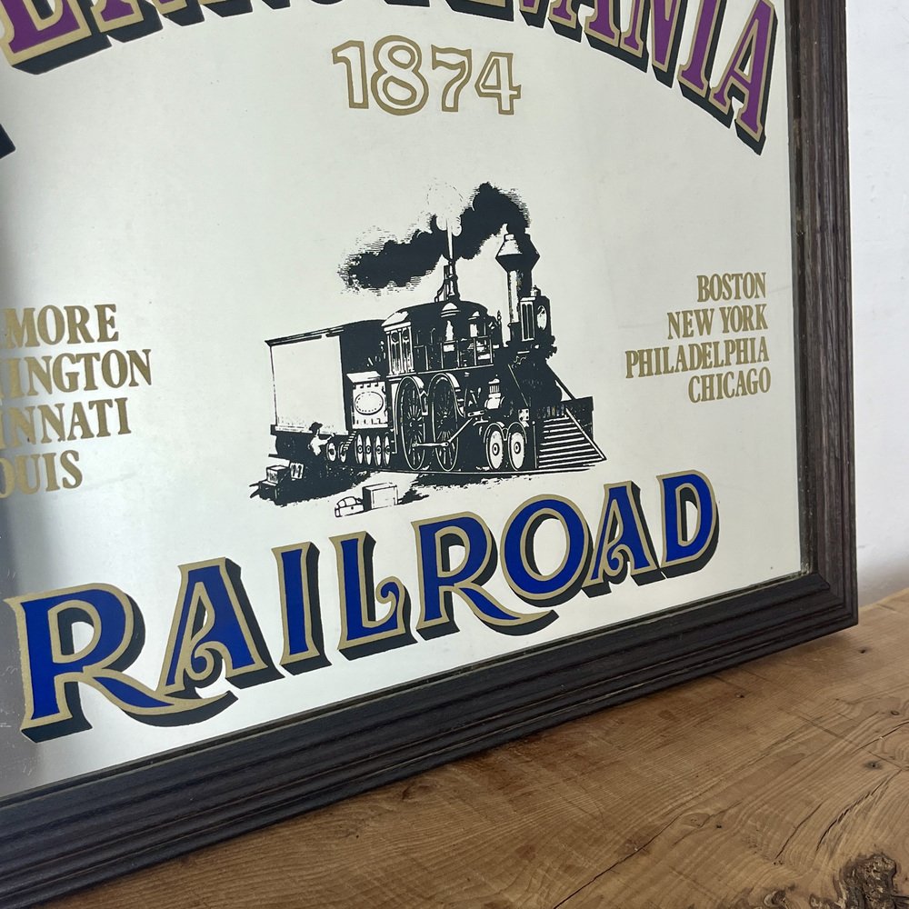 Pennsylvania Railroad Company Advertising Mirror, Trains and Rail ...