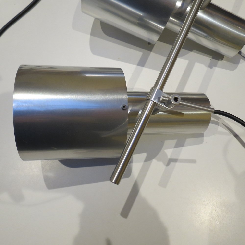 Aluminium Ceiling Light by Peter Nelsen, 1960s for sale at Pamono