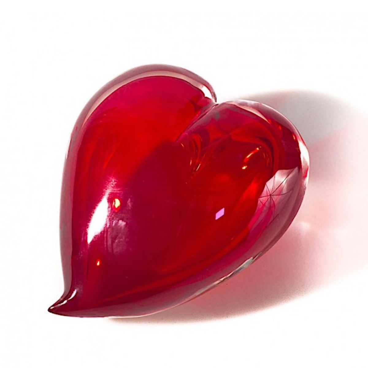 Red Heart Sculpture in Murano Glass from YourMurano for sale at Pamono